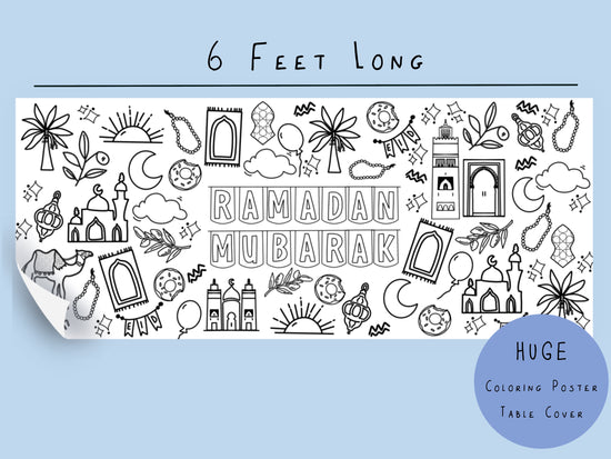 Huge Ramadan Coloring Poster – Erum Khalili