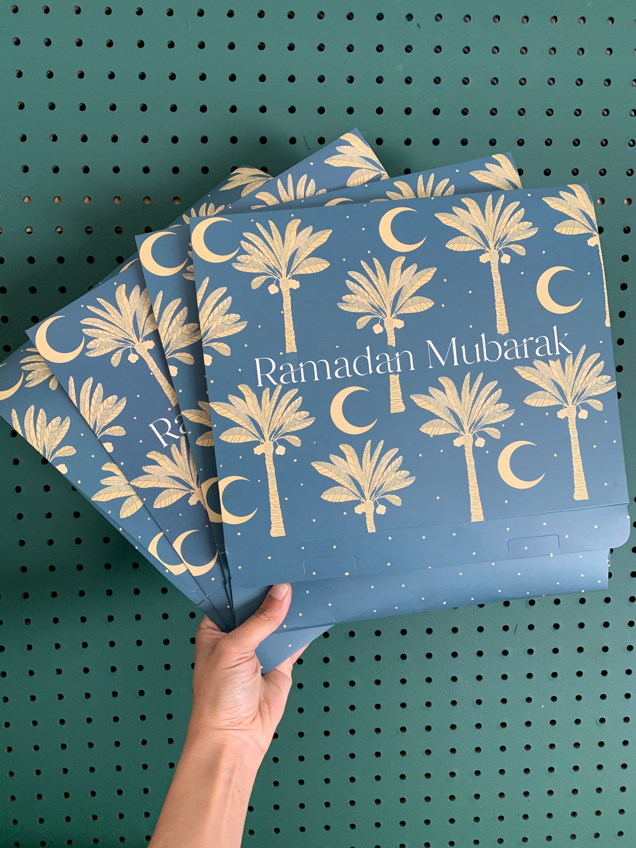 Preorder - Ramadan Iftar Box | Treat Boxes - Block Print Palm Tree ...